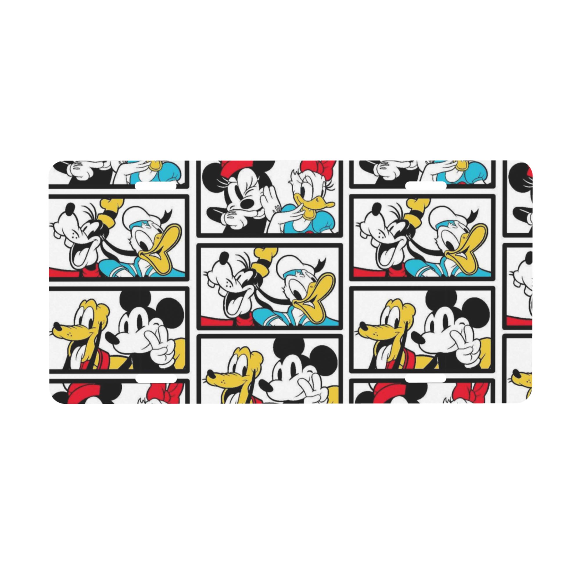 1 Pcs mickey mouse Minnie 90s Classic Car front license plate Decor ...