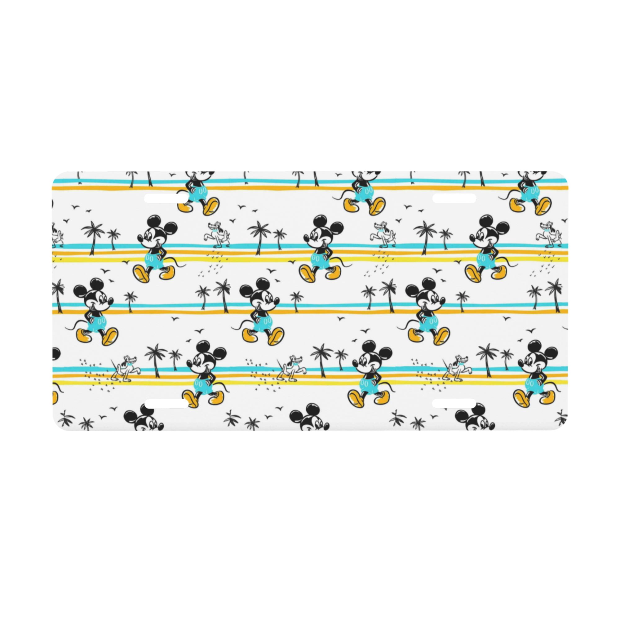 1 Pcs mickey mouse Minnie 90s Classic Car front license plate Decor ...