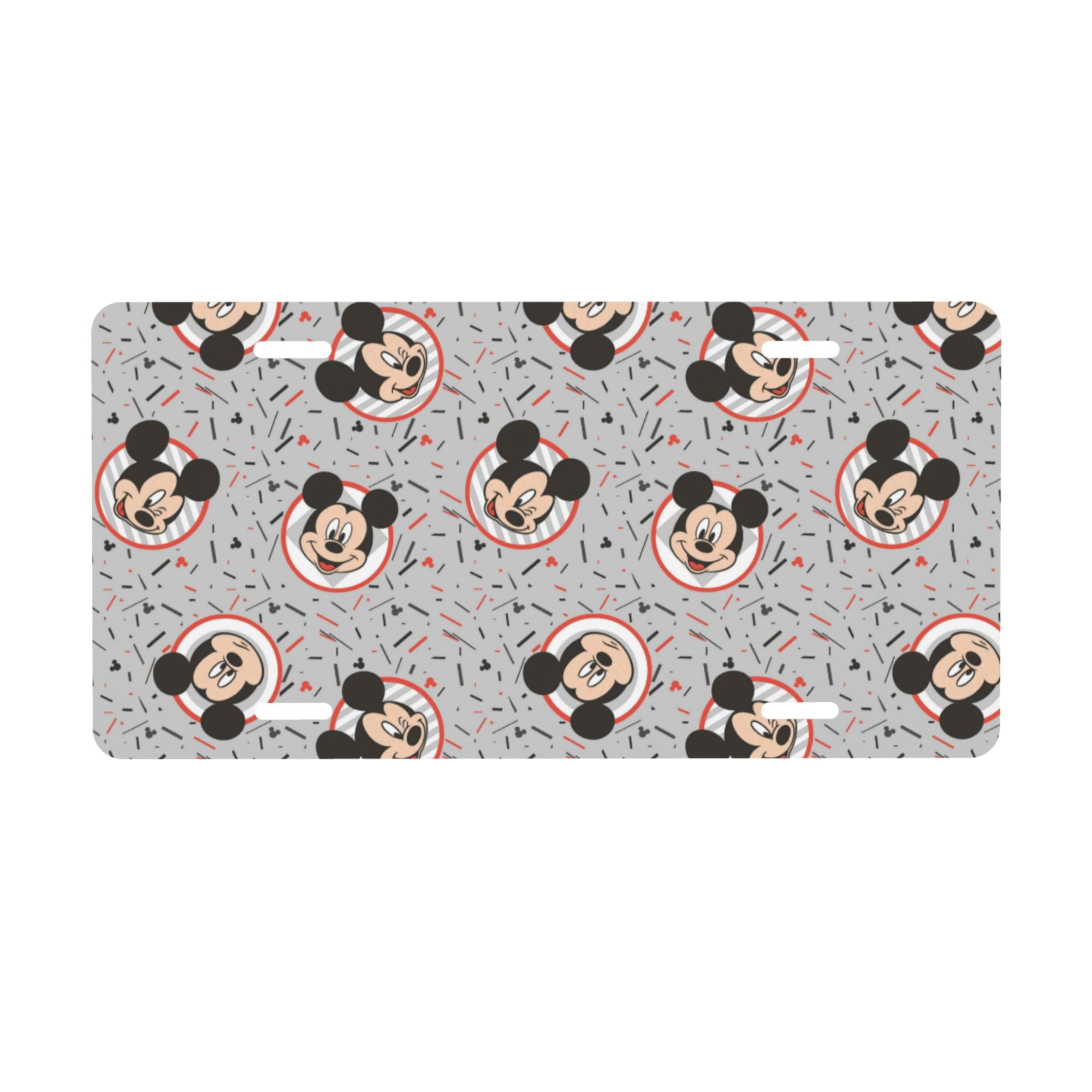1 Pcs mickey mouse Minnie 90s Classic Car front license plate Decor ...