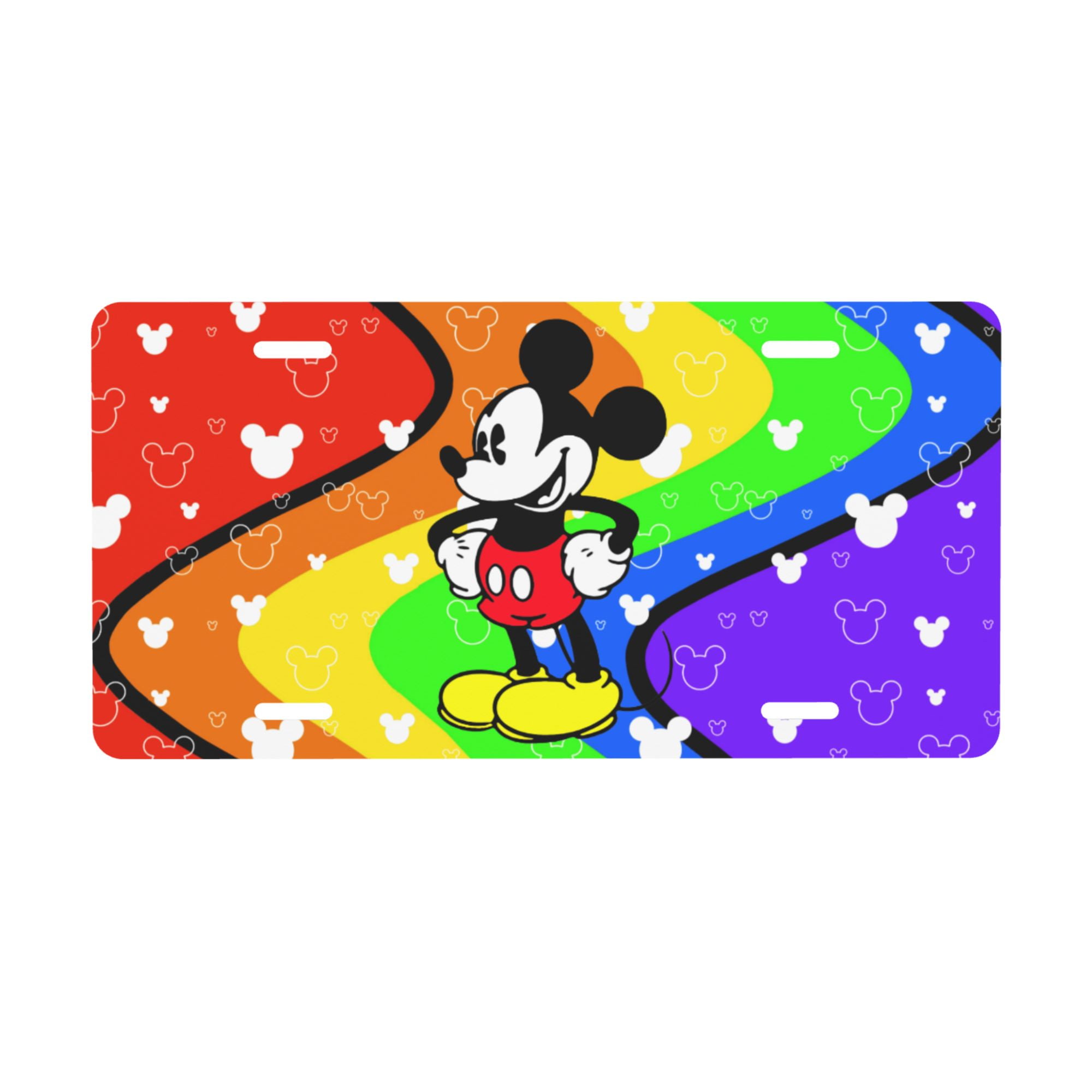 1 Pcs mickey mouse Minnie 90s Classic Car front license plate Decor ...