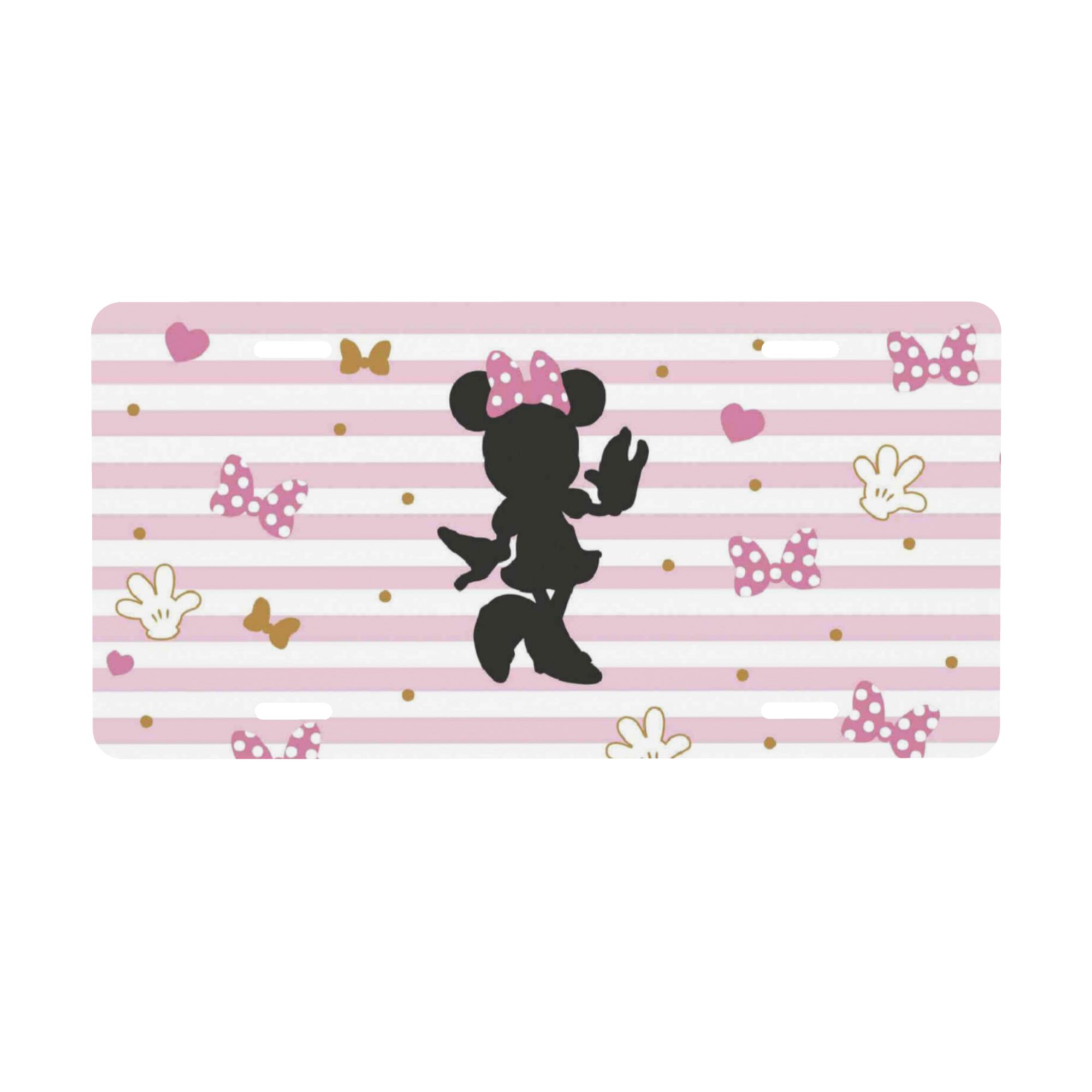 1 Pcs mickey mouse Minnie 90s Classic Car front license plate Decor ...