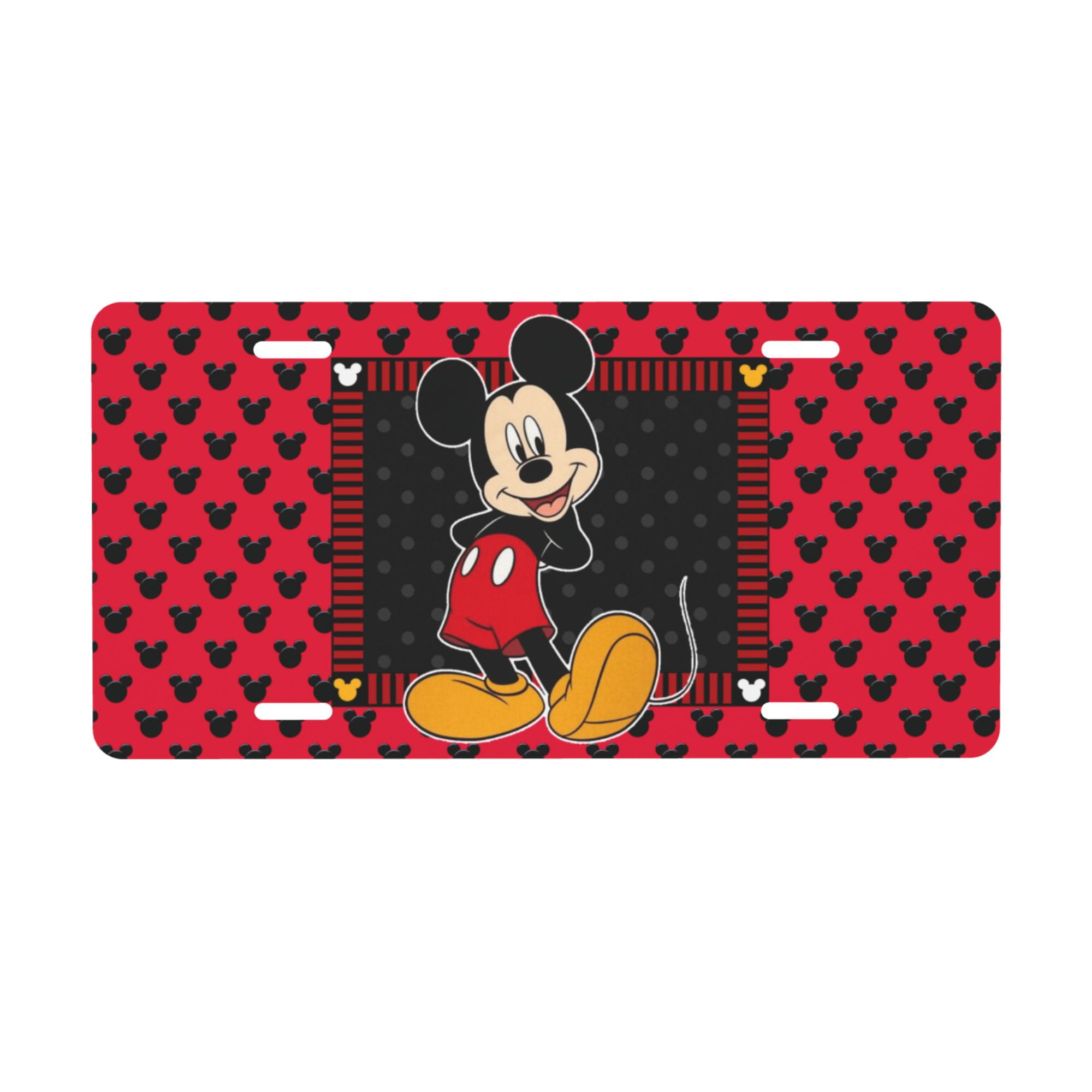 1 Pcs mickey mouse Minnie 90s Classic Car front license plate Decor ...