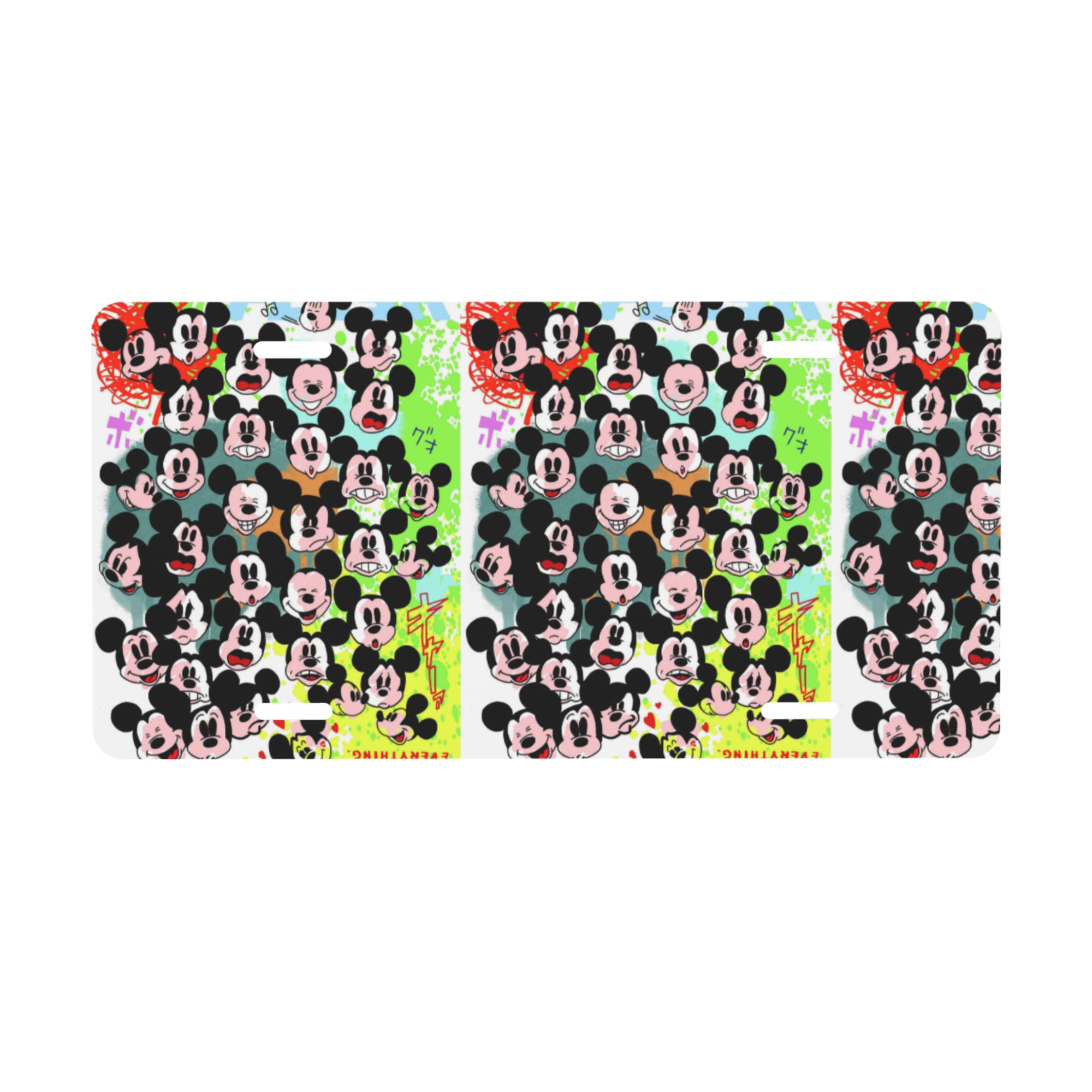 1 Pcs mickey mouse Minnie 90s Classic Car front license plate Decor ...