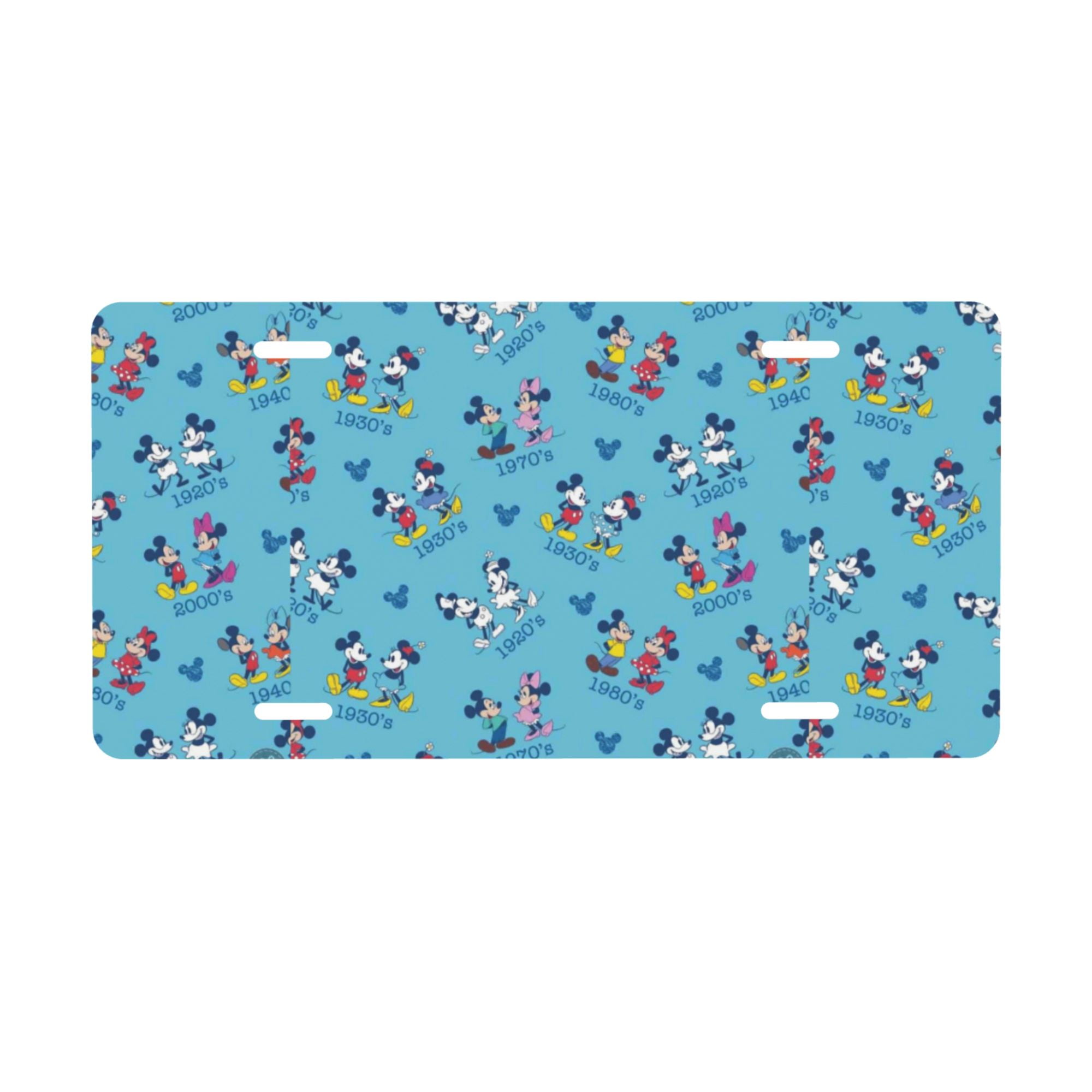 1 Pcs mickey mouse Minnie 90s Classic Car front license plate Decor ...