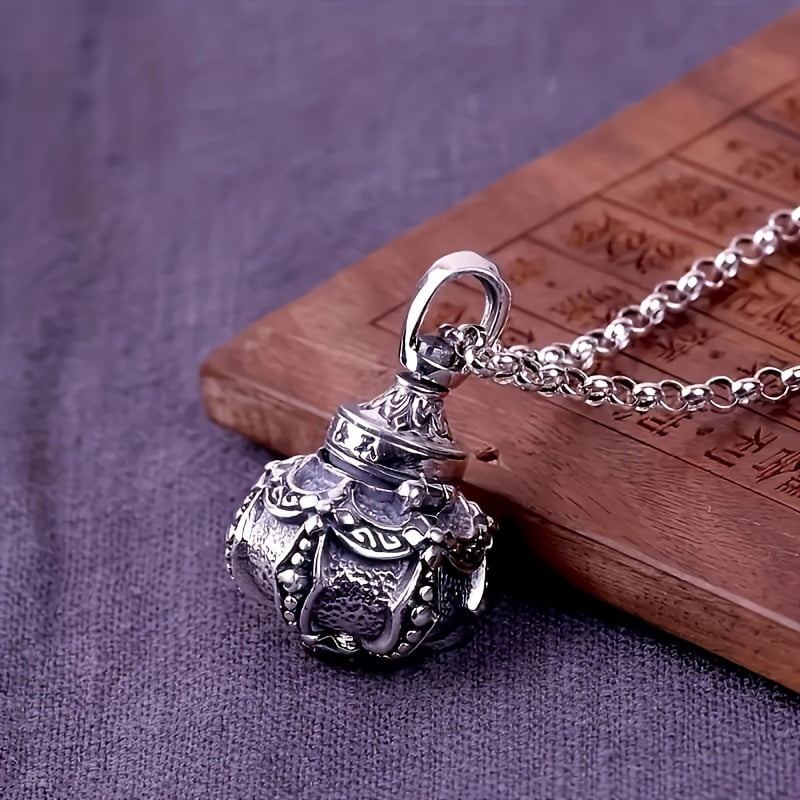 1 Pcs/set Vintage Gawu Box Necklace Openable Urn Pendant Suitable For ...