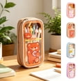 Under 1$ Pencil Case Clear Large Capacity Animal Graphic PVC Pen Pouch ...