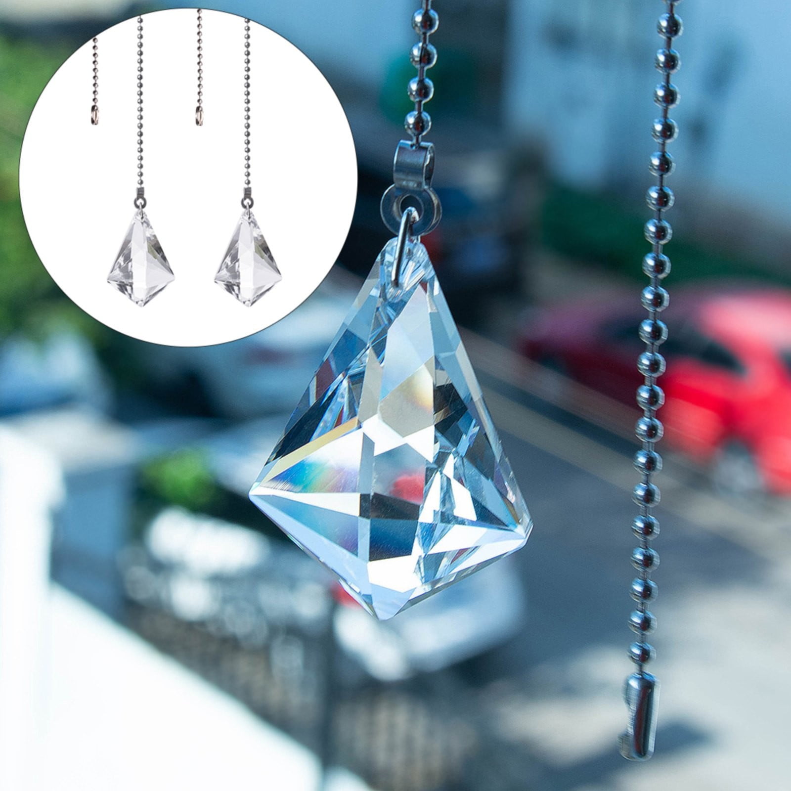 1*Pendant Clear Pull Chain Pendant Chain for Ceiling Fan Light ...