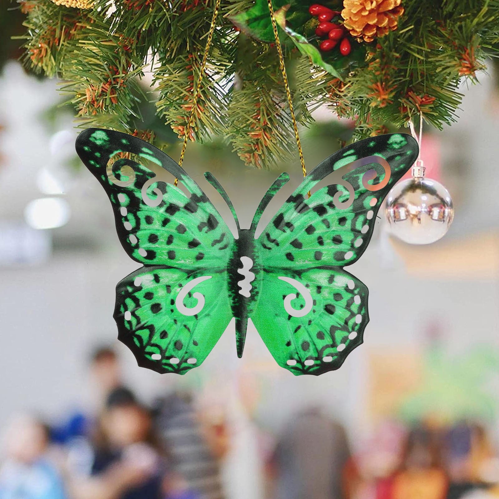 1*Pendant Clearance! Metal Butterfly Wall Decoration Outdoor Butterfly ...
