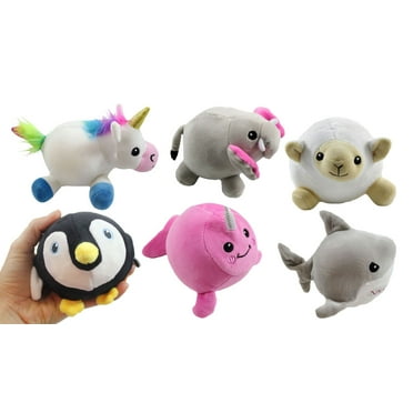 Squeezamals, Nadia Narwhal - 3.5" Super-Squishy Foam Stuffed Animal ...