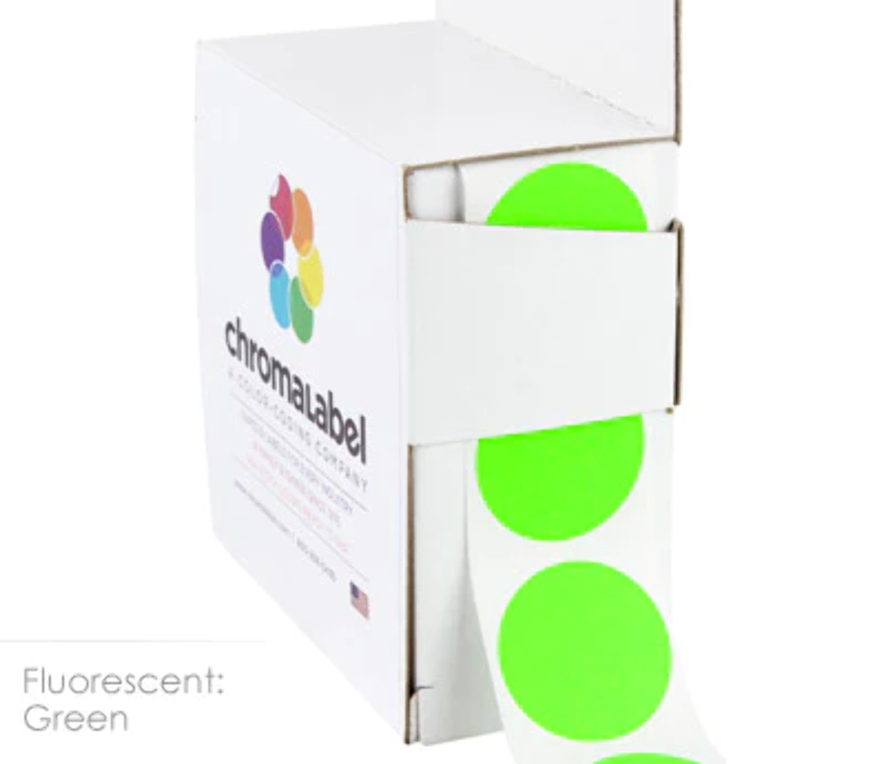 1" Permanent Round, Color-Code Dots: 250/Box - Walmart.com