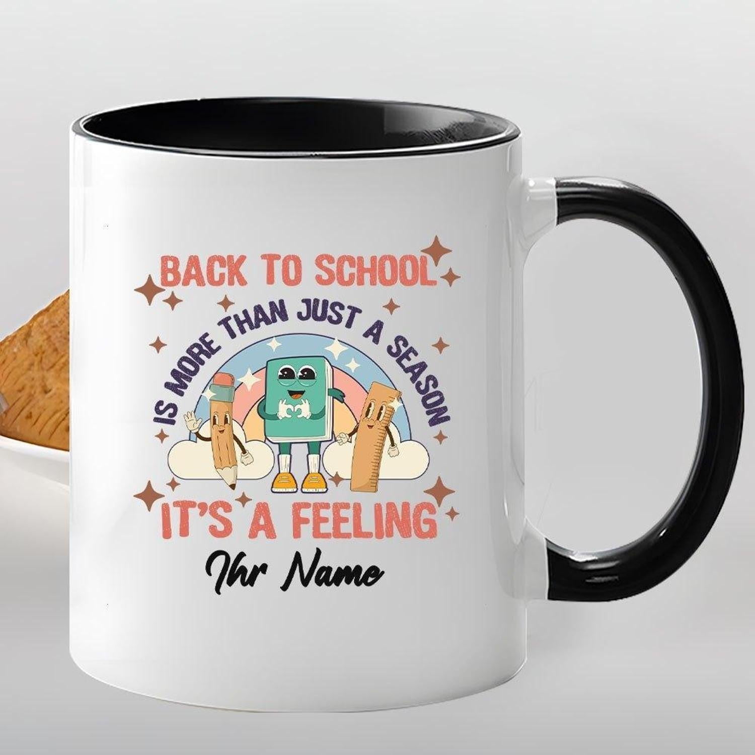 1 Person Personalized Teacher Coffee Mug Custom Name Funny Back to ...