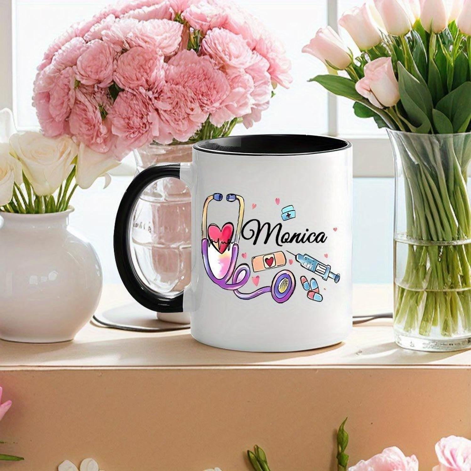 1 Personalized Nurse Coffee Mug Custom Name Worker Appreciation 11oz ...