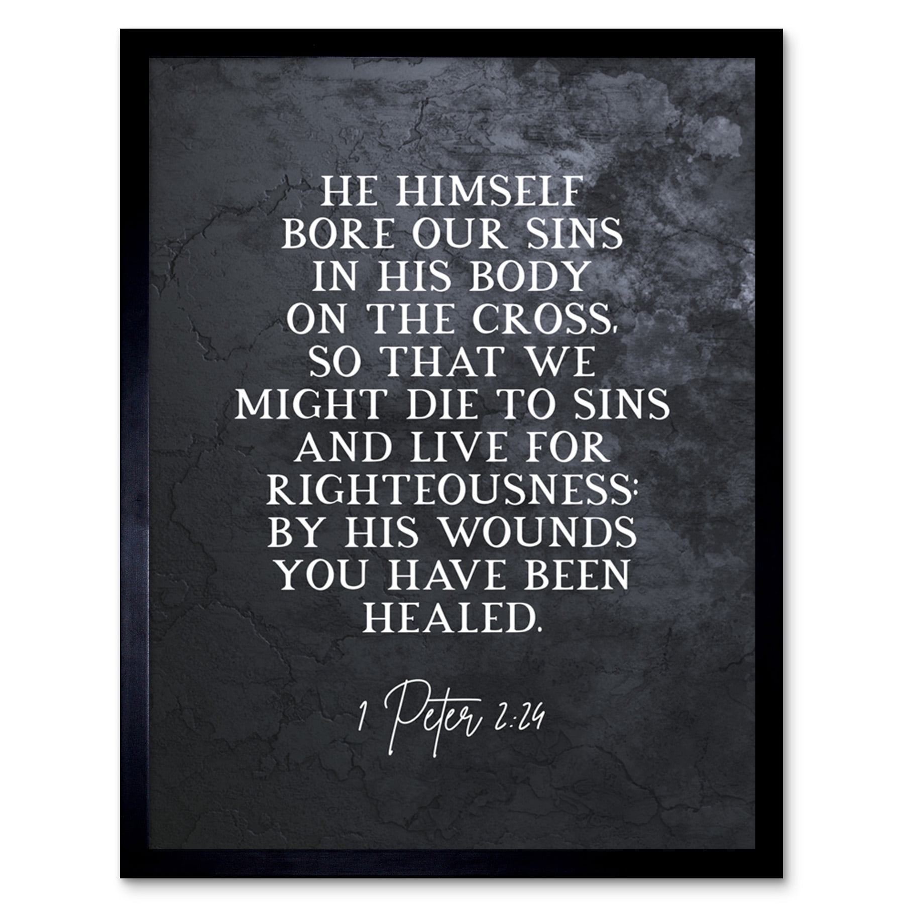 1 Peter 2:24 He Himself Bore Our Sins Christian Bible Verse Quote ...