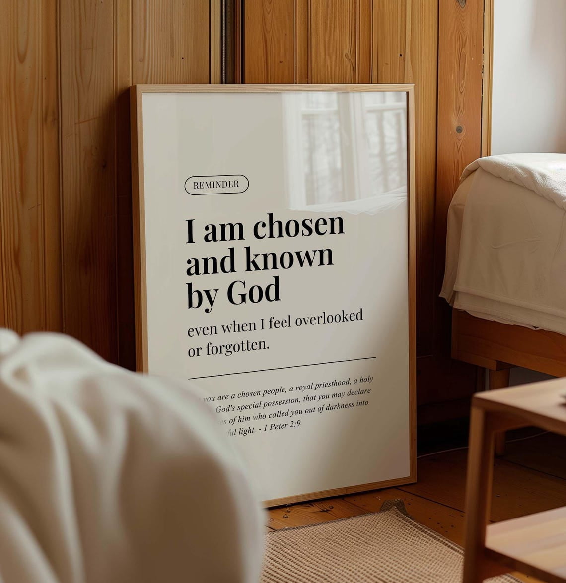 1 Peter 2 9 Chosen People Scripture Wall Art, Unframed Canvas Size 8x12 ...