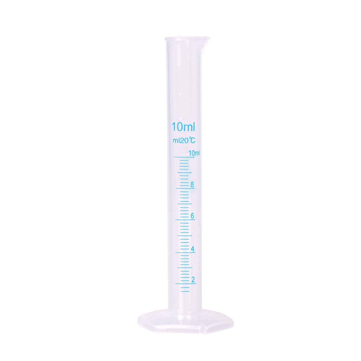 1 Piece 100ml Transparent Blue Line Measuring Graduated Cylinder ...