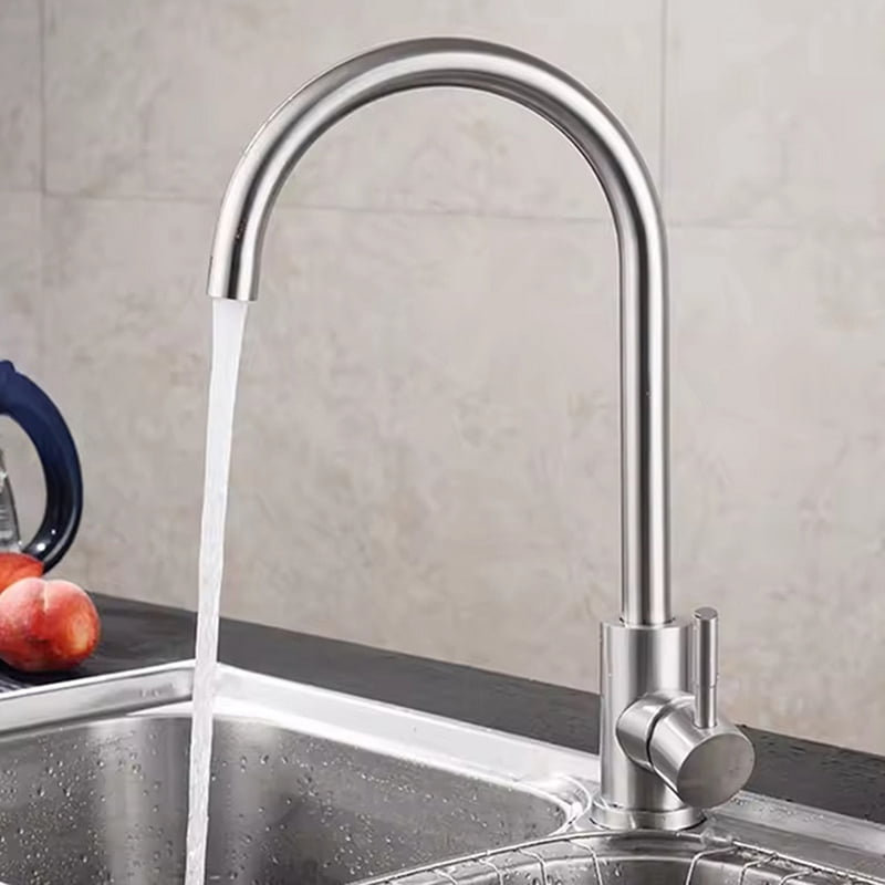 1 Piece 18mm Brushed Stainless Steel Faucet Outlet Pipe Kitchen Faucet ...