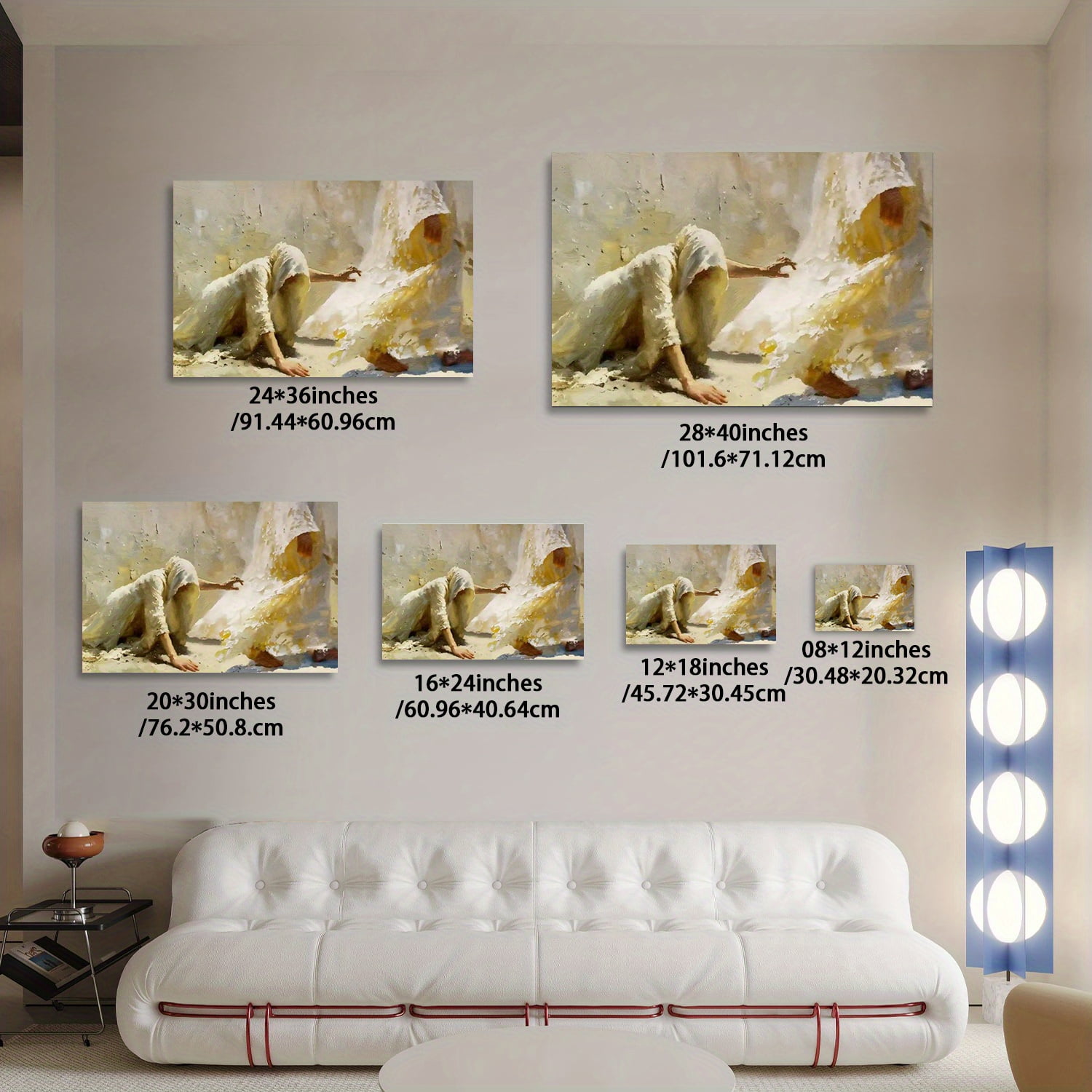 1 Piece 2D Flat Wrapped Wooden Frame Unique Poster Jesus Embracing ...