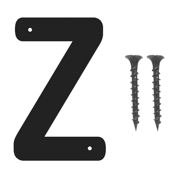 1 Piece 3 Inch Black Metal Letter Z for Curb Appeal, Heavy Duty ...
