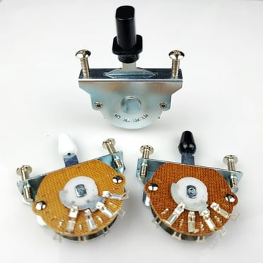 YuYiSan 2Pcs Guitar 3 Way Switch Metal Pickup Selector Toggle Switch ...