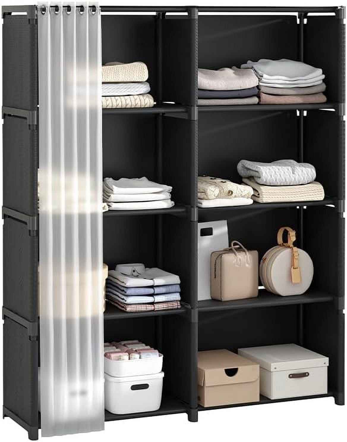 1 Piece 5 Storey Double Row Storage，8 Cube Storage Organizer with ...