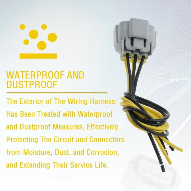 1 Piece 6-Wire 6-Pin LED Headlight Connector Pigtail for Toyota 90980 ...