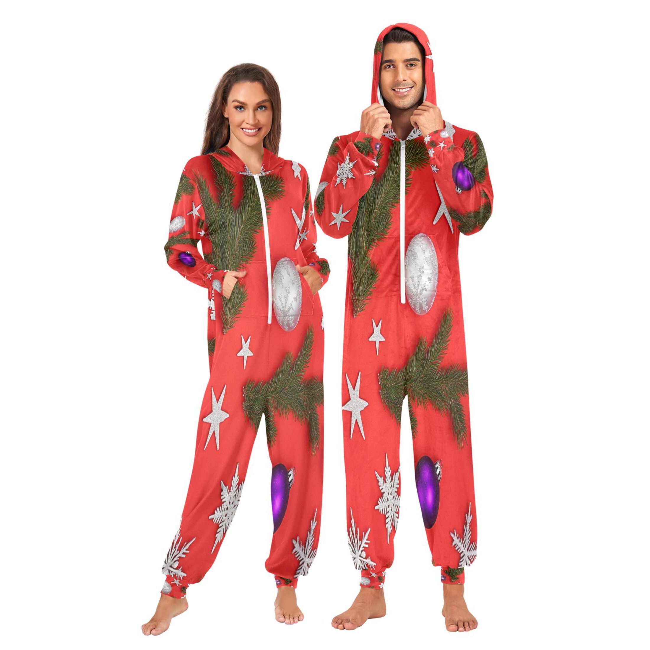 1 Piece Adult Onesie Pajamas Cozy & Loose-Fit Sleepsuit Loungewear with ...