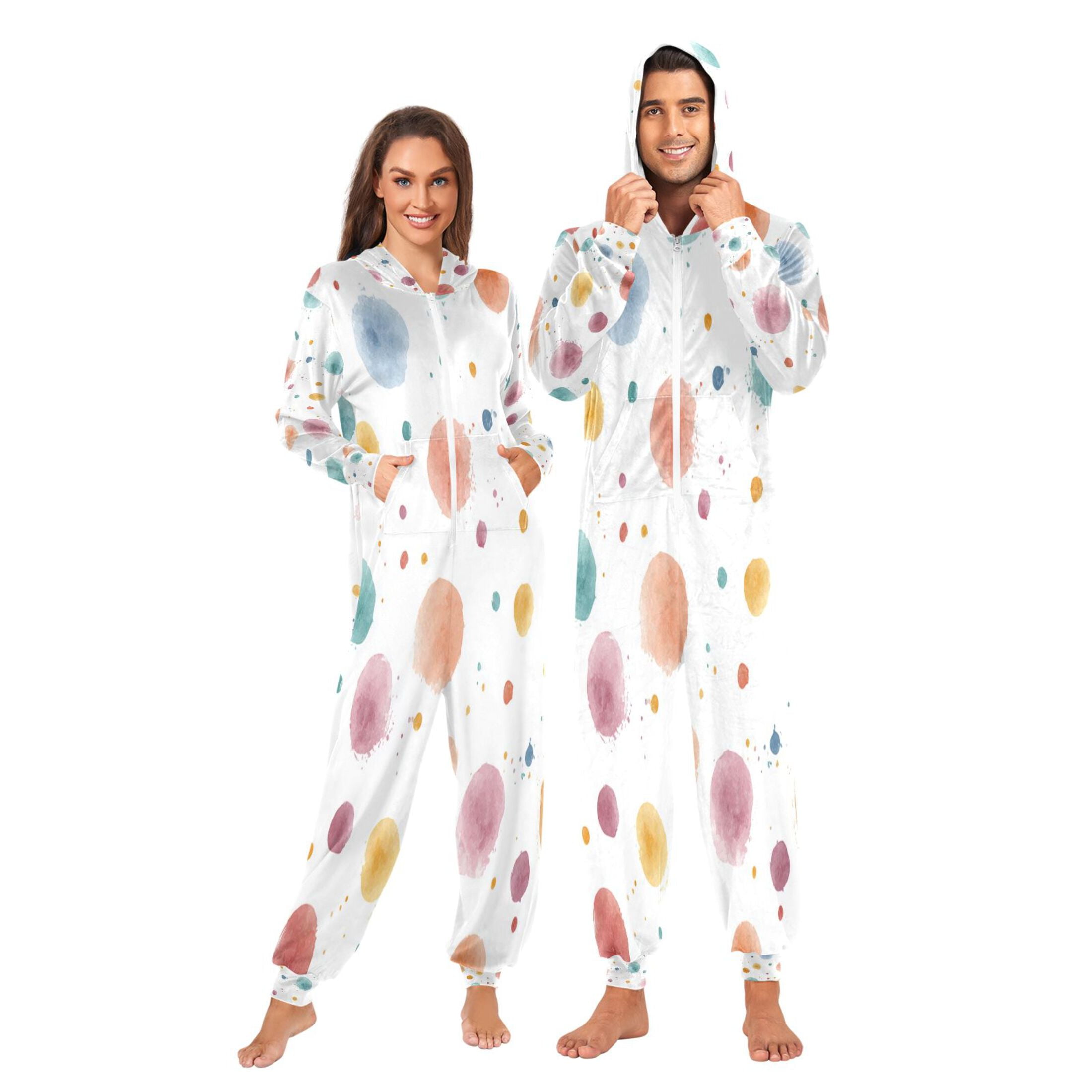 1 Piece Adult Onesie Pajamas Cozy & Loose-Fit Sleepsuit Loungewear with ...