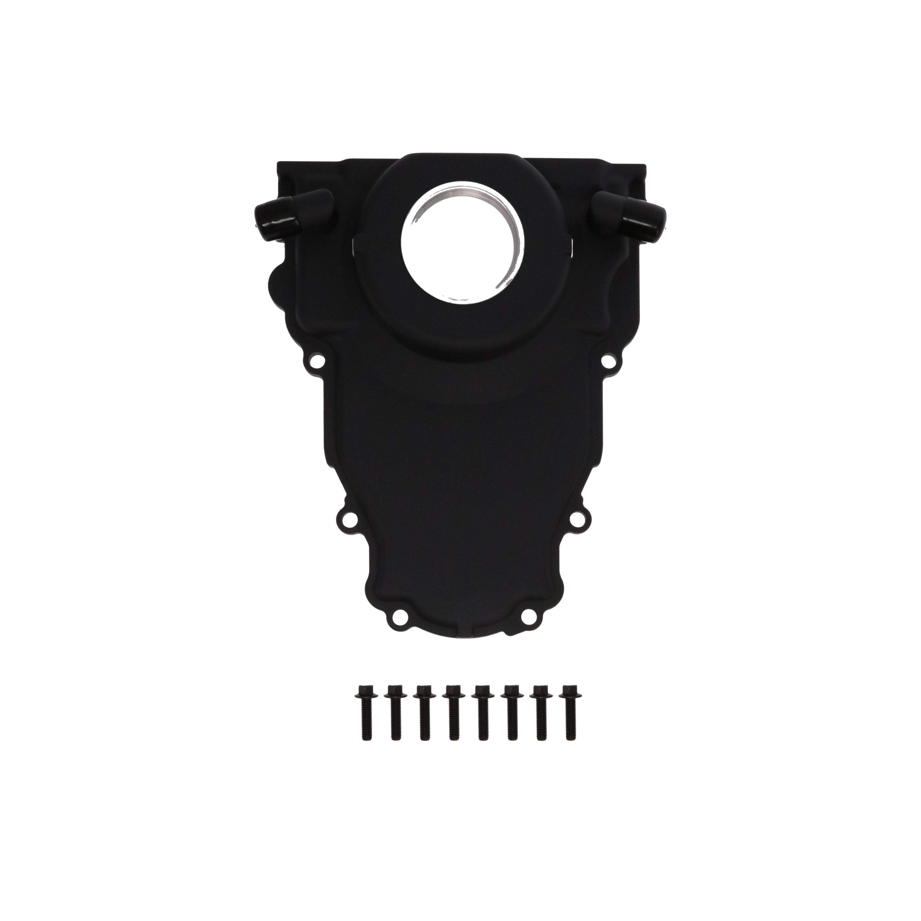 1-Piece Aluminum Timing Cover w/ Turbo Oil Drain Return for GM LS ...