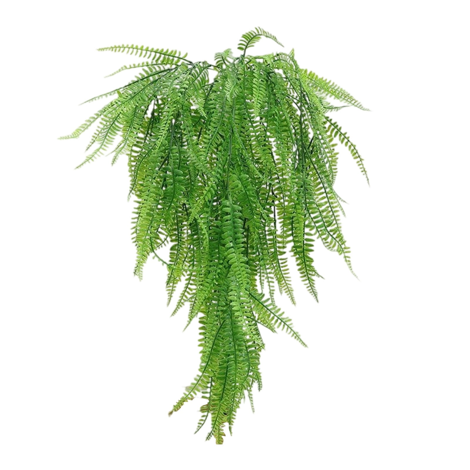 1 Piece Artificial Fern Hanging Plant, 69 Mesh Straight Faux Persian ...