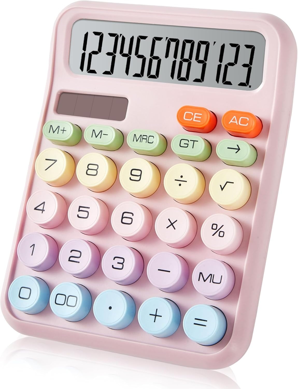 1-Piece, Basic Desktop Calculator with Large 12-Digit LCD Display and ...