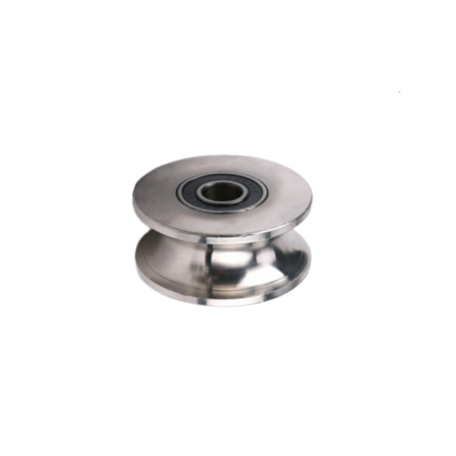 1 Piece Bearing Steel Round Tube Pulley Wheel, U-Type Bearing Pulley ...