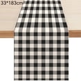 1 Piece Black Checkered Pattern Decorative Table Runner - Walmart.com