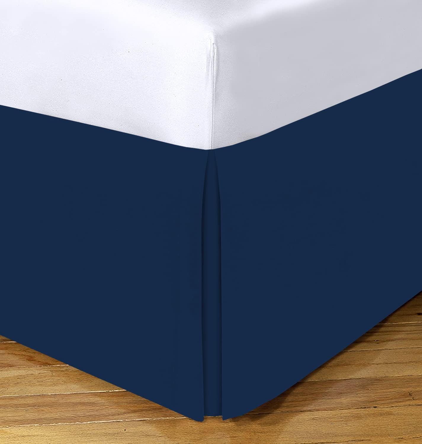 1 Piece Box Pleated with Split Corners 100% Egyptian Cotton Bed Skirt ...