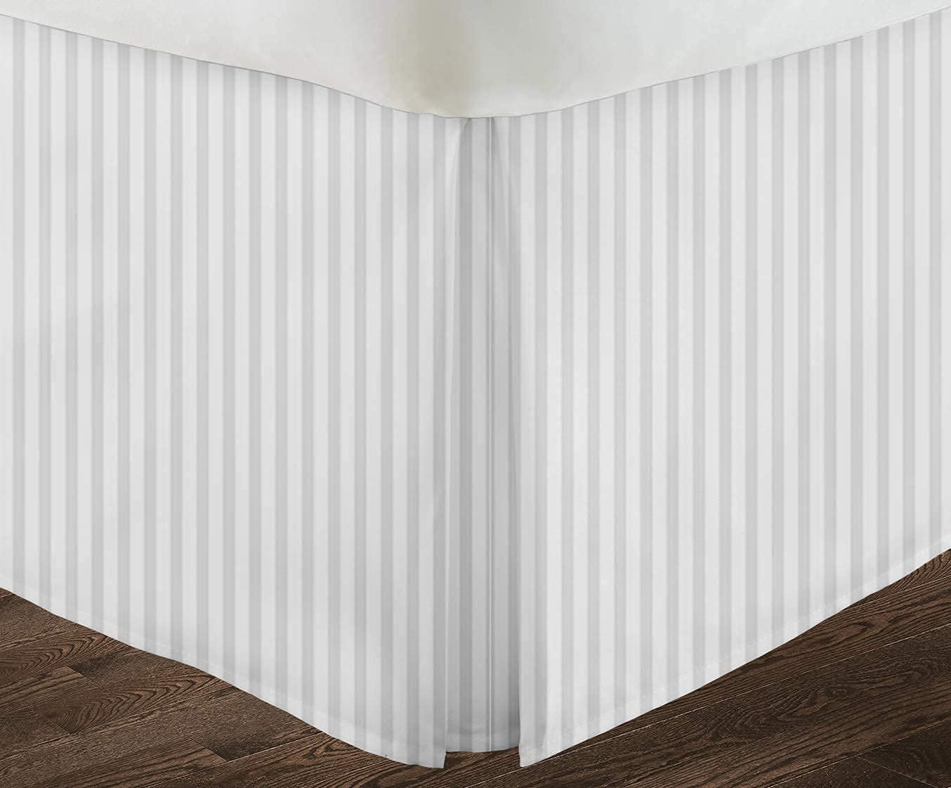 1 Piece Box Pleated with Split Corners 100% Egyptian Cotton Bed Skirt ...