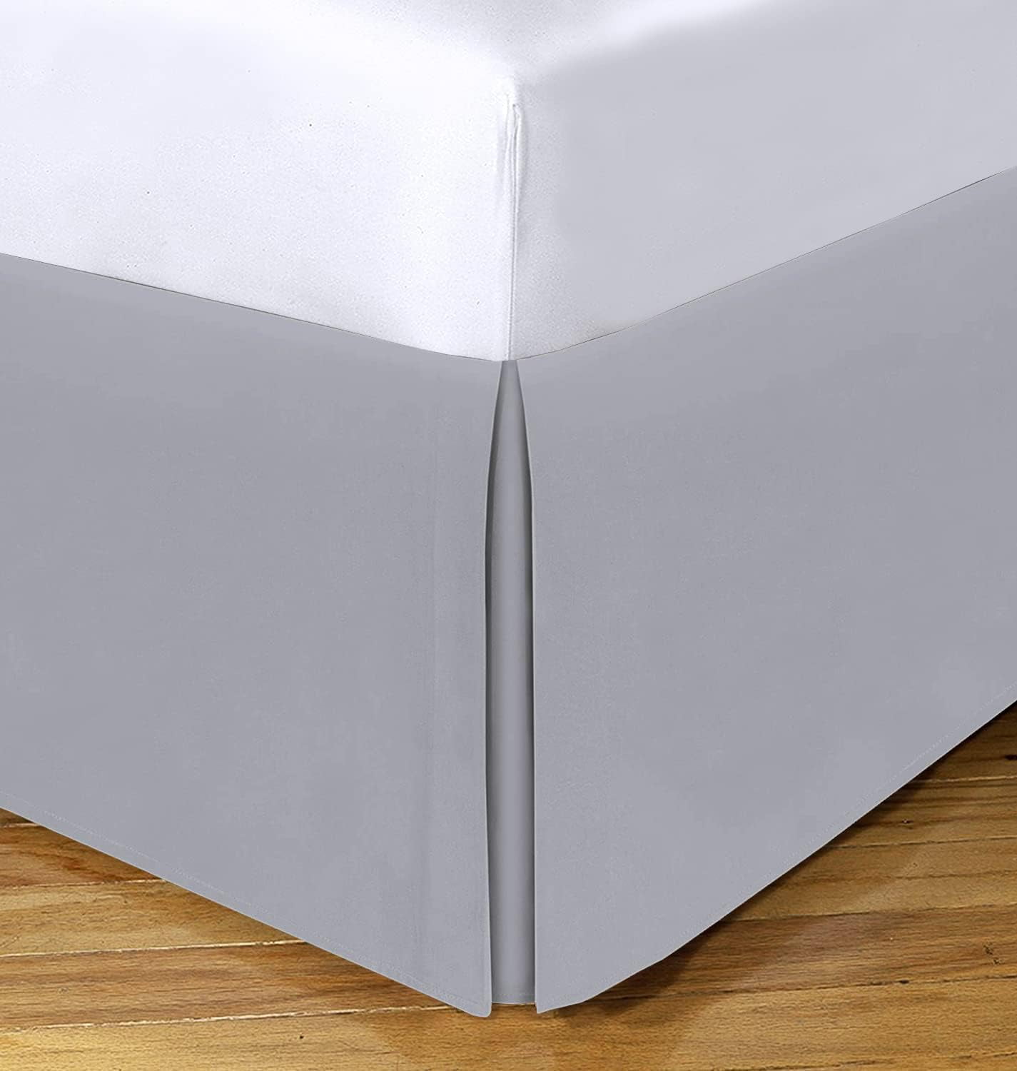 1 Piece Box Pleated with Split Corners 100% Egyptian Cotton Bed Skirt ...