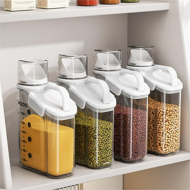 1 Piece Cereal Containers Storage, 2.8L/95oz Airtight Large Dry Food Storage Containers with ...