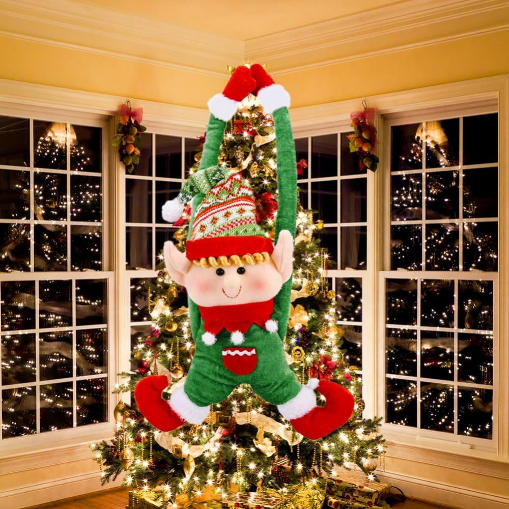 1 Piece Christmas Elves Stuffed Elf Couples Xmas Hanging Decoration ...