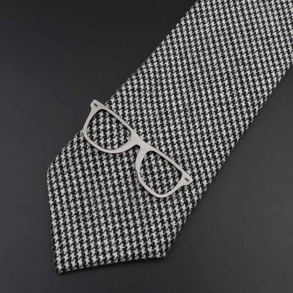 1 Piece Chrome Stainless Dolphins Scissors Beard Black Metal Tie Clip ...