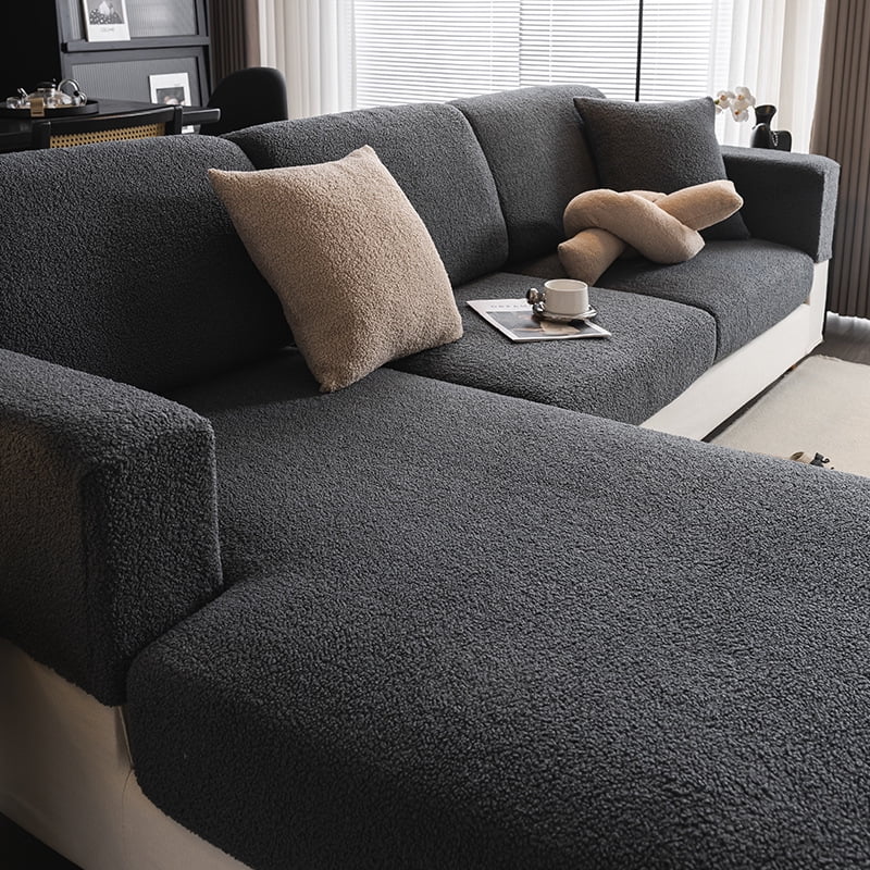 1 Piece Couch Cushion Covers for Sectional Sofa, Stretch Soft Sofa ...