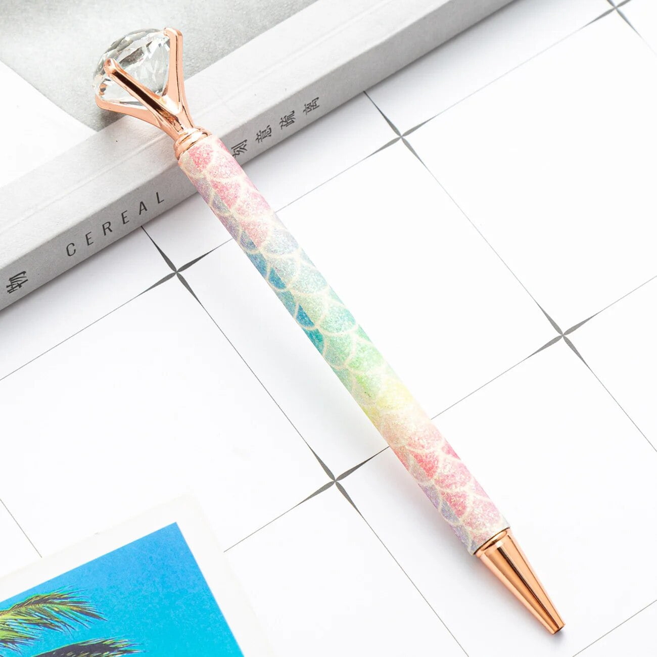 1 Piece Cute Big Diamond Metal Ballpoint Pen Stationery K - Walmart.com