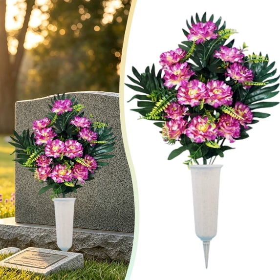 1 Piece Faux Flowers Artificial Flowers Premium Silk Material Durable ...