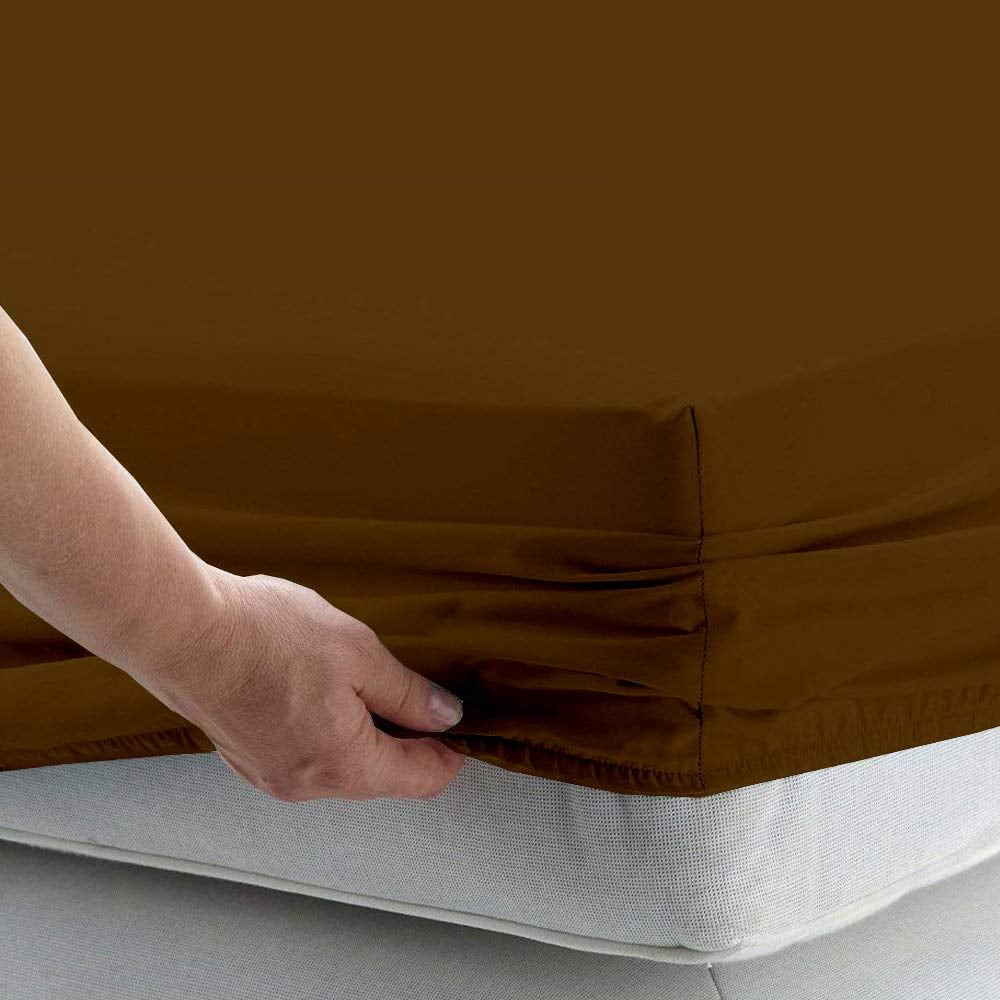 1 Piece Fitted Sheet Only, 400 Thread Count, 16" Deep Pocket, 100% ...