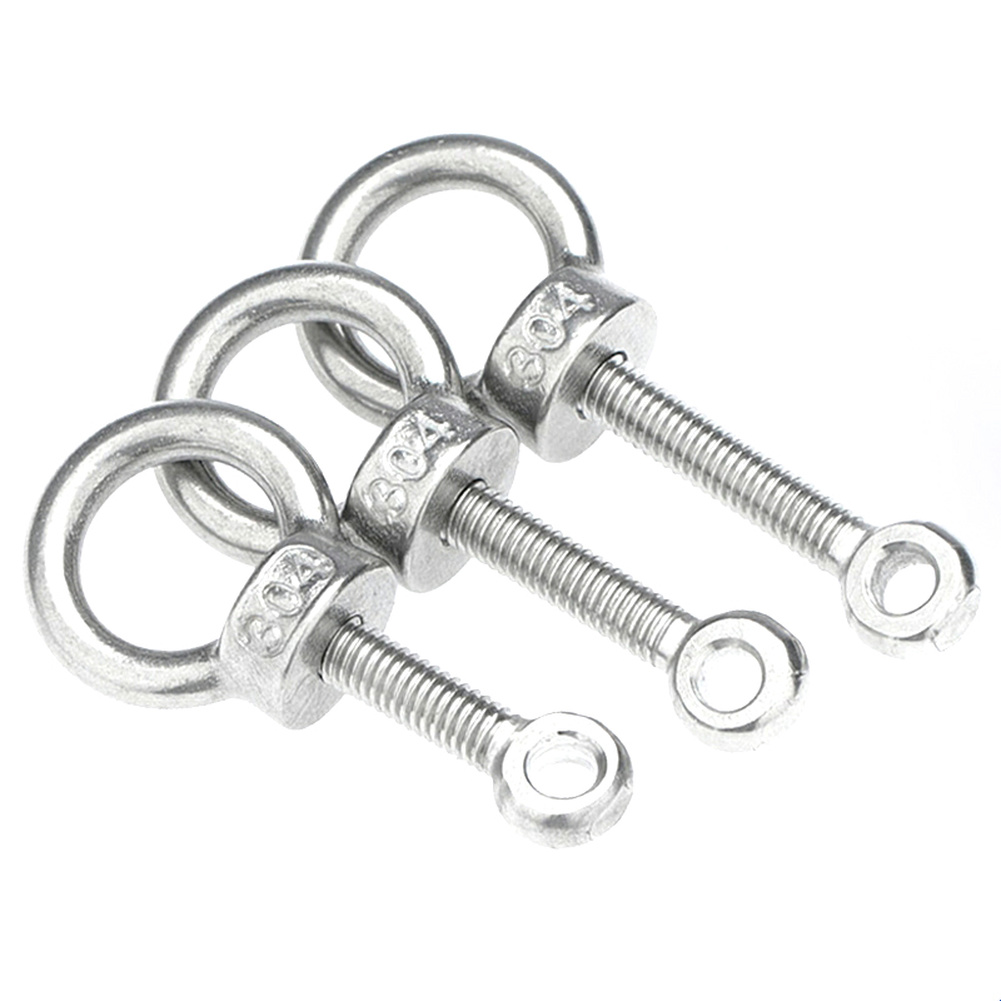 1 Piece Full Thread 304 Stainless Steel Fisheye Bolt and Lifting Ring ...