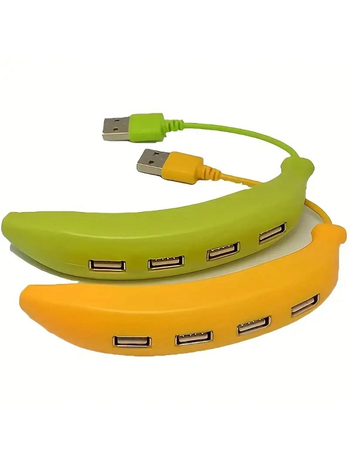 1 Piece Fun Banana USB 2.0 Hub, 4-Port USB Hub USB Splitter, USB ...