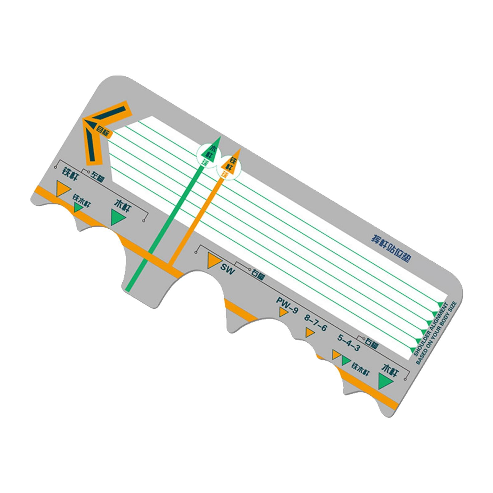 1 Piece Golf Stance Mirror Alignment Training Aid Devices Equipment ...