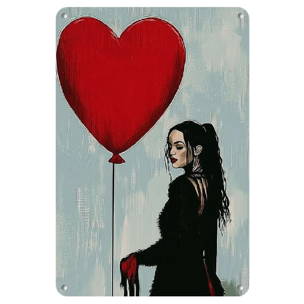 1 Piece Iron Wall Art, Jit Artwork Singer Metal Tin Sign, Hippie Girl ...