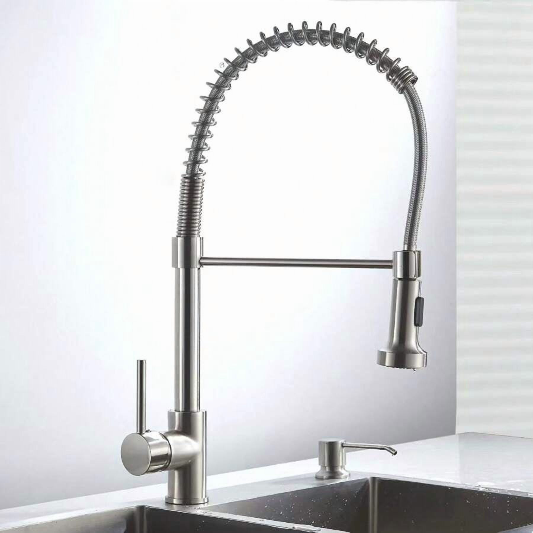 1 Piece Kitchen Multi-Function Spring Rotating Faucet With Bottom Plate ...