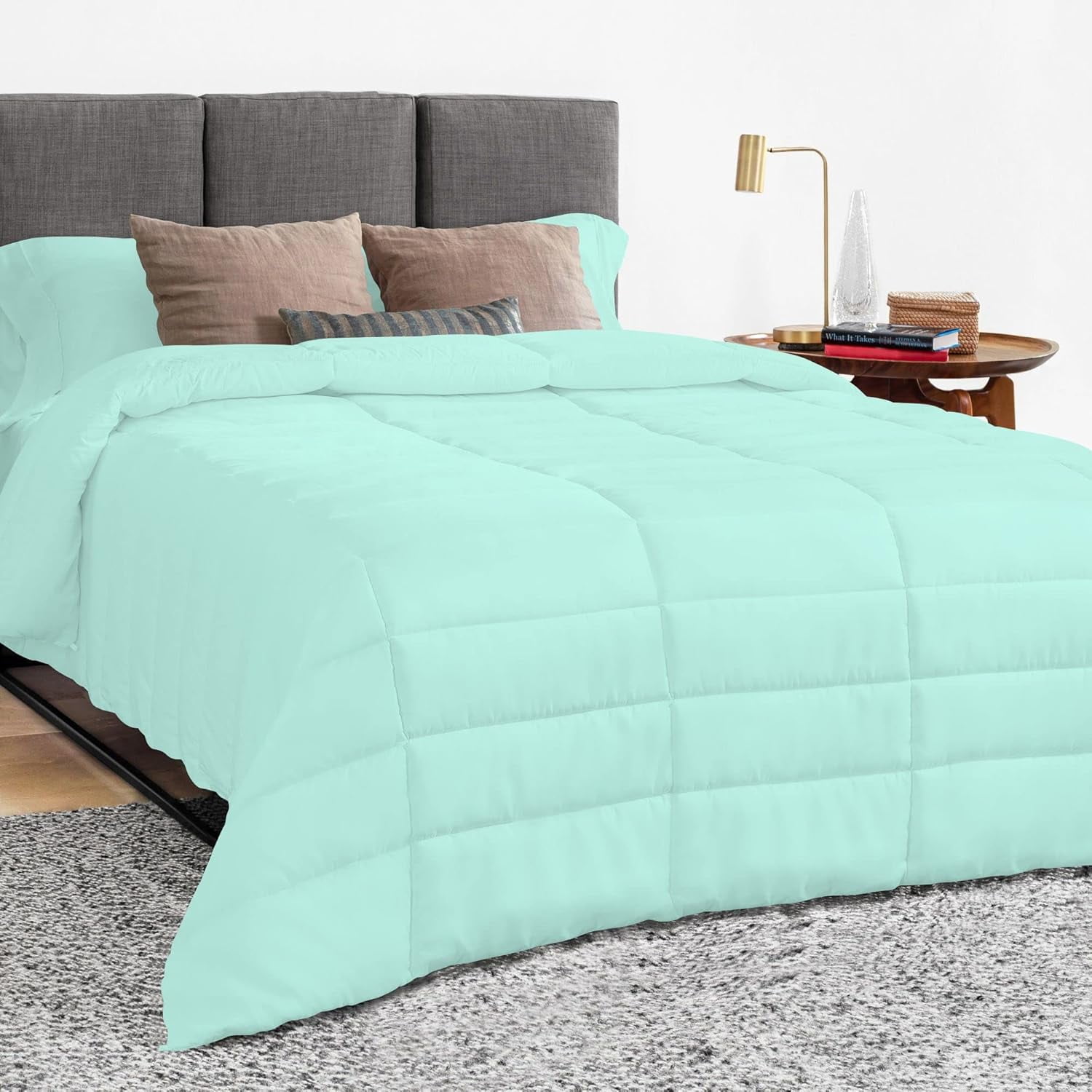 1 Piece Luxury Long Box Pattern Comforter By D.N.G. BEDDINGS Premium ...