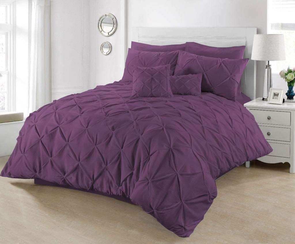 1 Piece Luxury Pinch Pleated Comforter Premium Super Soft 800 Thread ...