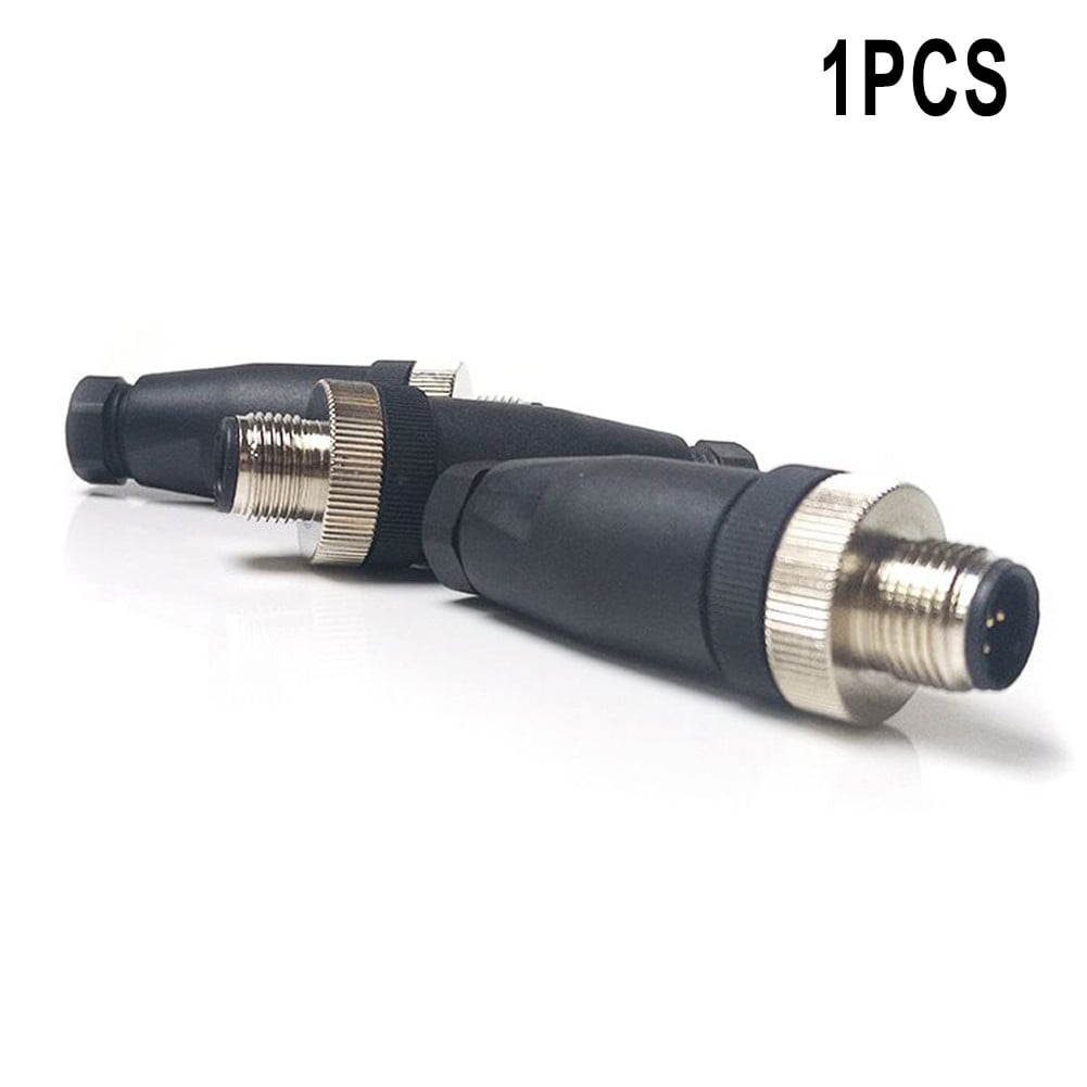 1 Piece M12 Sensor Connector 3/4/5/8 Pin Male/Female Right Angle Plug ...